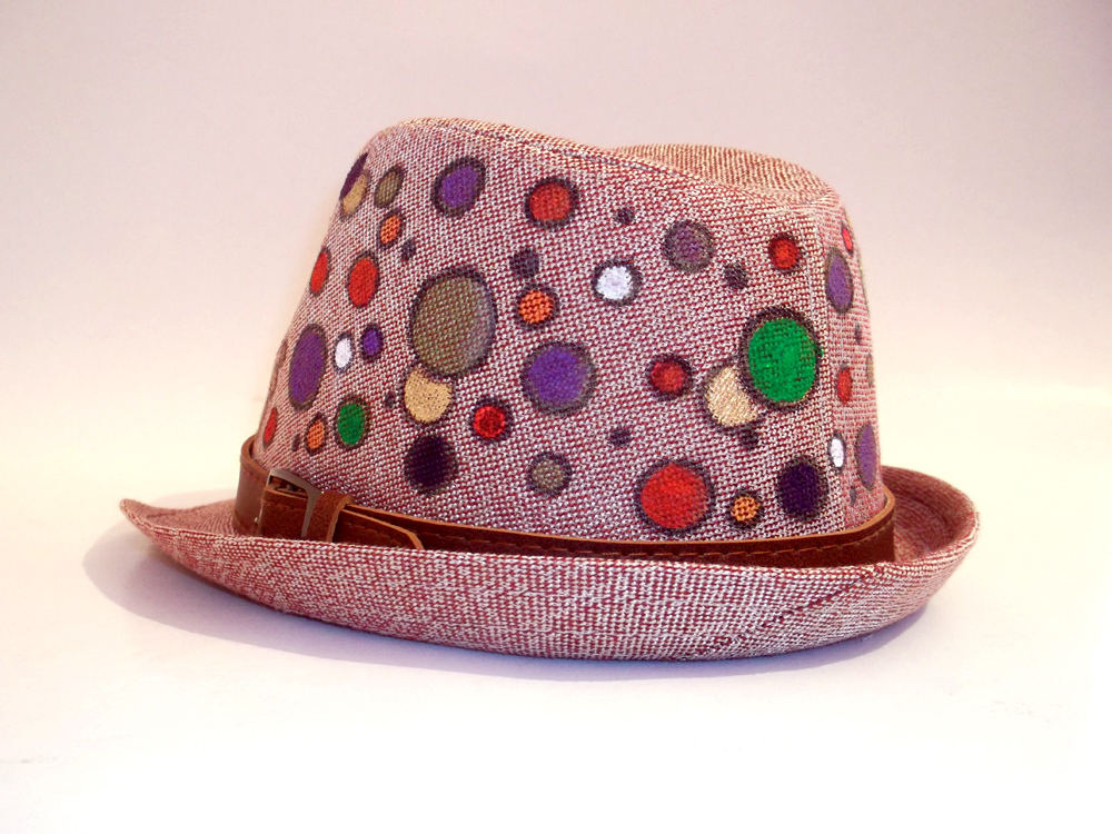 Hand Painted Hat - Bubble on Luulla